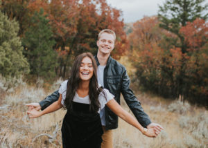 Utah Fall Mountain Engagements | Olivia & Hyrum | Katelyn Bell