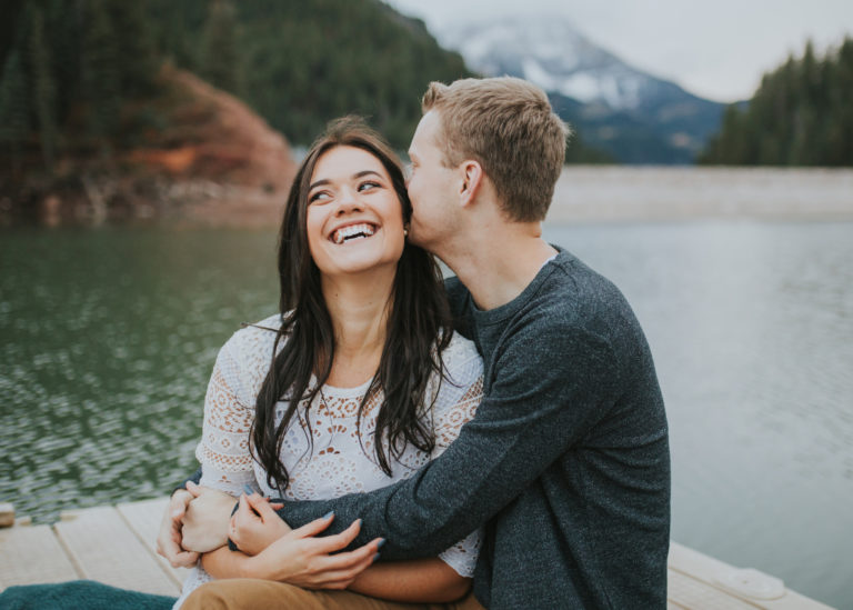 Utah Fall Mountain Engagements | Olivia & Hyrum | Katelyn Bell